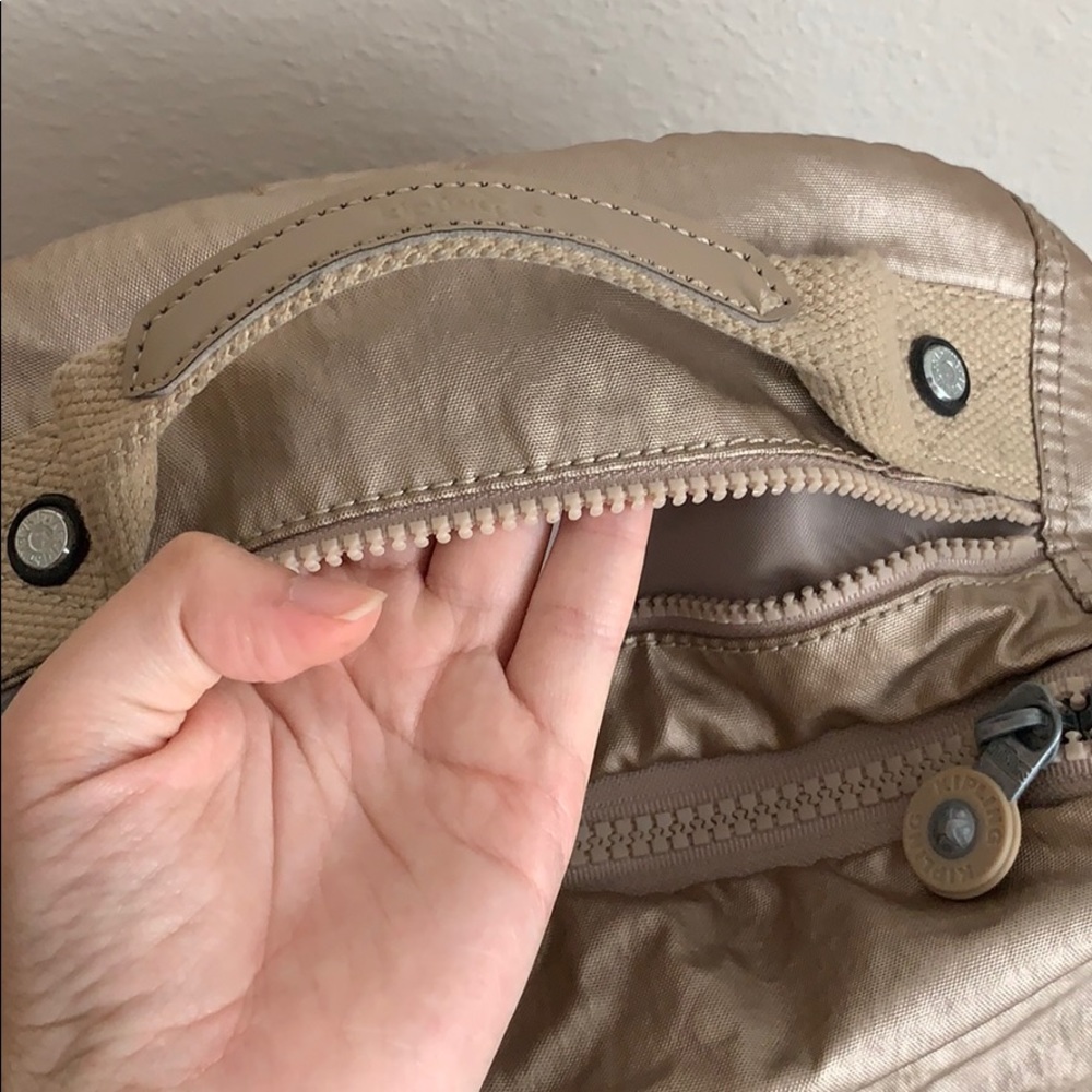 Kipling Metallic Gold Backpack - Gem